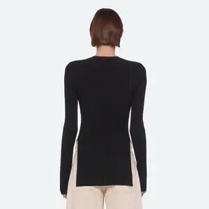 Helmut Lang Rib Crewneck Sweater - Black