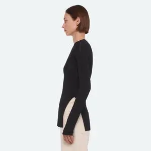 Helmut Lang Rib Crewneck Sweater - Black