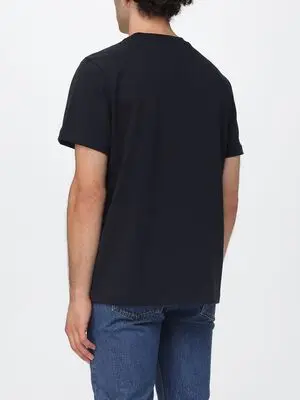 A.p.c. Organic Cotton T-shirt With Logo - Black