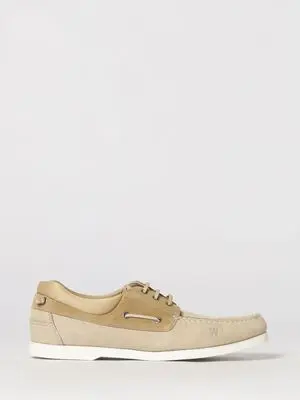 Woolrich Suede Boat Loafers - Beige