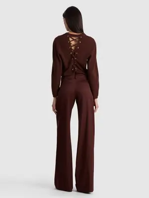 Alice + Olivia Eric Wool Pant