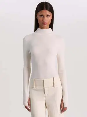 Alice + Olivia Roberta Wool Turtleneck - Soft White