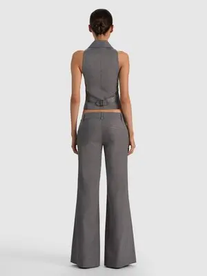 Alice + Olivia Erica Vest - Light Storm Grey
