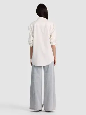 Alice + Olivia Aimee Double Layer Button Down