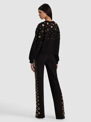 Alice + Olivia Roxie Grommet Jeans