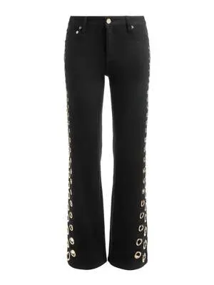 Alice + Olivia Roxie Grommet Jeans