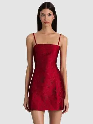 Alice + Olivia Velia Embroidered Mini Dress