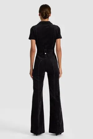 Alice + Olivia Gorgeous Wide Leg Jumpsuit - Black
