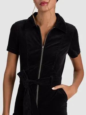 Alice + Olivia Gorgeous Wide Leg Jumpsuit - Black