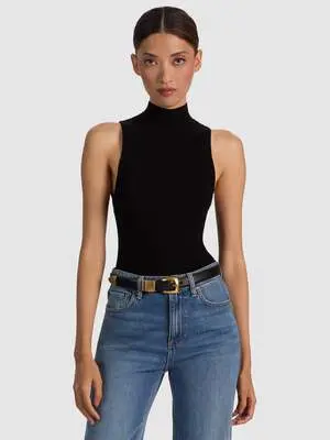 ALICE + OLIVIA Alice + Olivia Darcey Wool Sleeveless Turtleneck Tank