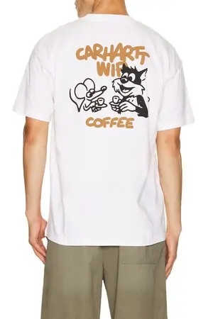 Carhartt Work In Progress Short Sleeve Coffee Break Tee Shirt - White