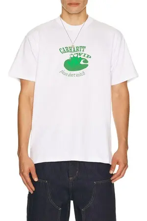Carhartt Work In Progress Short Sleeve Dont Snitch Tee Shirt - White