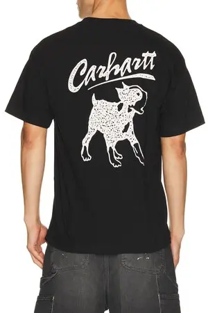 Carhartt Work In Progress Short Sleeve Pup Tee Shirt - Black