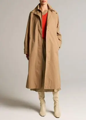 Vince Double-collar Cotton-blend Trench Coat - Carmello