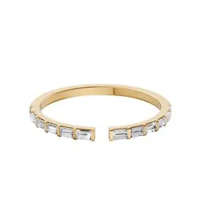 AYA FINE JEWELRY Baguette Lab Grown Diamond Open Band Ring In 14k Gold - Yellow