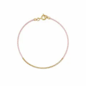 POUPETTENYC Box Chain And Woven Friendship Bracelet - Gold