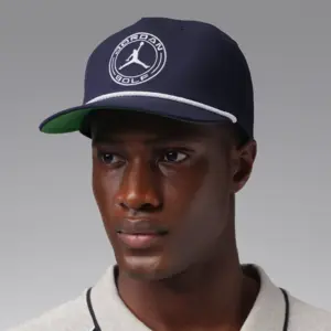 JORDAN Pro Structured Flat Brim Golf Cap - Blue