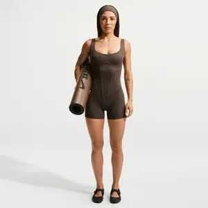 Nike Skims Matte Corset 3" Bodysuit - Brown