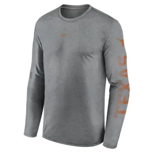 Nike Texas Longhorns Dri-fit College Long-sleeve T-shirt - Grey
