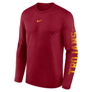 Nike Usc Primetime Stack Legend Dri-fit College Long-sleeve T-shirt - Red