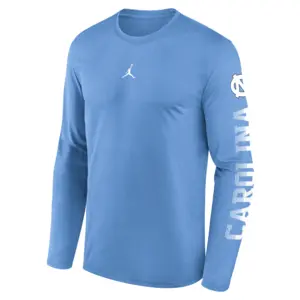 JORDAN North Carolina Primetime Legend Brand Dri-fit College Long-sleeve T-shirt - Blue