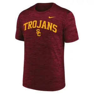 Nike Usc Primetime Arch Logo Velocity Dri-fit College T-shirt - Red