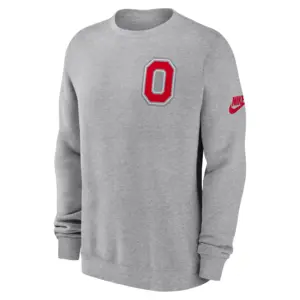 Nike Ohio State Legacy College Pullover Crew - Grey