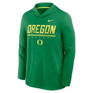 Nike Oregon Sideline Dri-fit College Long-sleeve Hooded Top - Green
