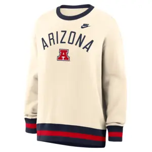Nike Arizona Legacy College Oversized Pullover Crew - Brown