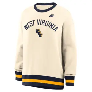 Nike West Virginia Legacy College Oversized Pullover Crew - Brown