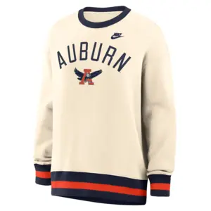 Nike Auburn Legacy College Oversized Pullover Crew