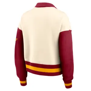 Nike Usc Legacy College Cropped Oversized 1/4-zip Crew