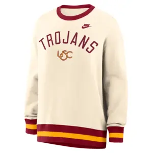 Nike Usc Legacy College Oversized Pullover Crew - Brown