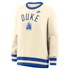Nike Duke Legacy College Oversized Pullover Crew - Brown