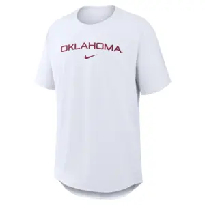 Nike Oklahoma Premium Performance Golf Club College Top - White
