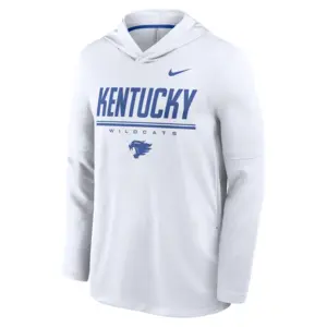 Nike Kentucky Sideline Dri-fit College Long-sleeve Hooded Top - White