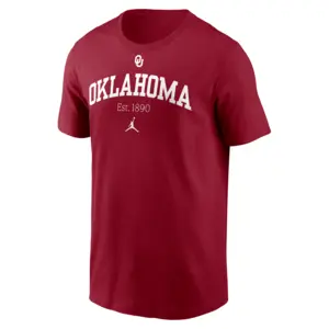JORDAN Oklahoma Academic Arch College T-shirt - Red