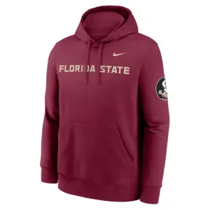 Nike Florida State Sideline Club College Pullover Hoodie - Red