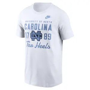 Nike North Carolina Legacy Stacked Est College T-shirt - White