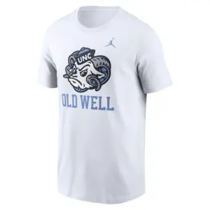 JORDAN North Carolina Primetime Logo Mantra College T-shirt - White