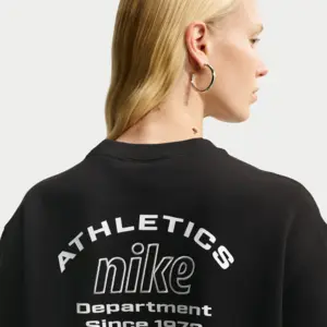 Nike Studio Fleece Weight "graphic Pack Athletic Department" Crew