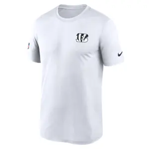 Nike Cincinnati Bengals Alt Legend Small Logo Dri-fit Nfl T-shirt - White