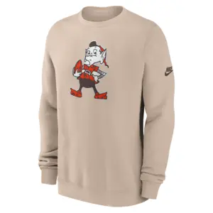Nike Cleveland Browns Rewind Club Nfl Pullover Crew - Brown