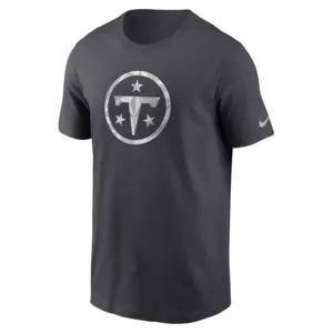 Nike Tennessee Titans Fractal Logo Nfl T-shirt - Grey
