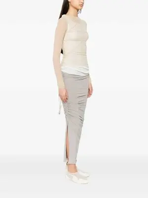 Rick Owens Gathered Skirt With Drawstring