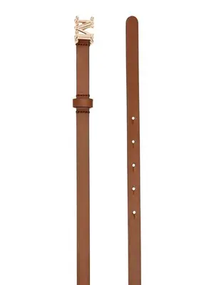 Max Mara Monogram Leather Belt Amber