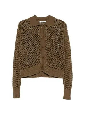 Max Mara Open-knit Cardigan - Brown