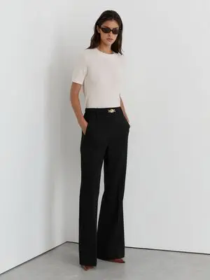 Reiss Black Wash Bottoms For Women