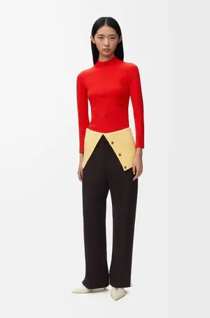 Loewe Top In Viscose Blend - Red