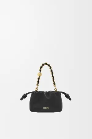 Loewe Nano Flamenco Purse In Mellow Nappa Lambskin - Black